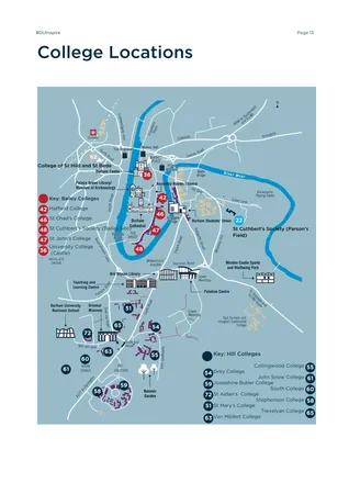 Planning Your Open Day - Durham University